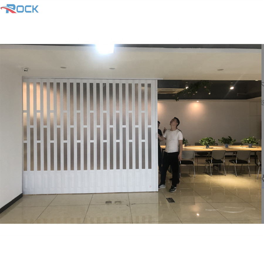 ISO COA Waterproof PVC Sliding Door Accordion Partition For Open ...