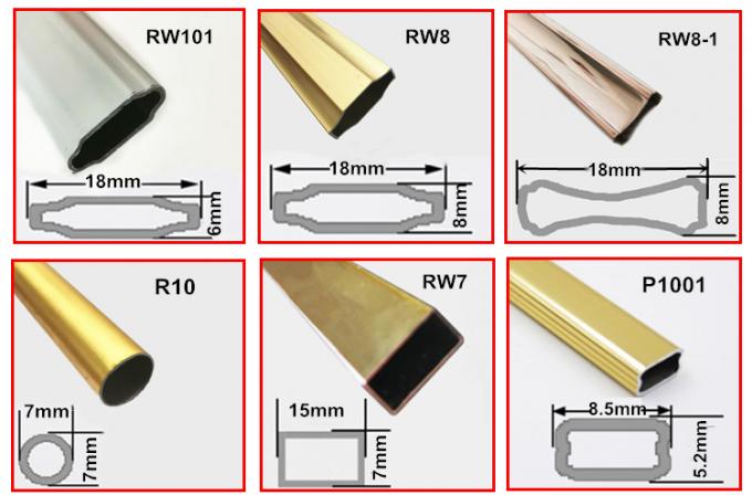 Aluminum Golden Internal Georgian Bar Windows 8*18mm